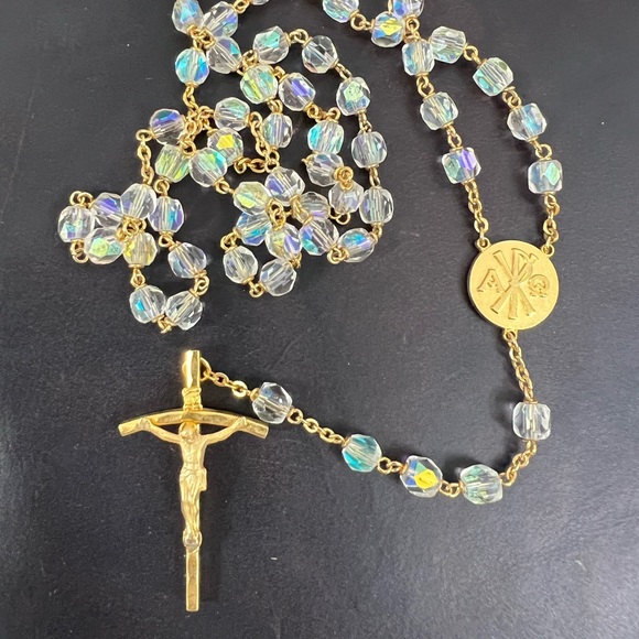 INRI | Jewelry | Inri Vatican Logo Crystal Gemstone Necklace 2 | Poshmark